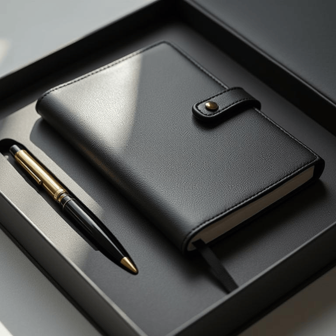 Memat Customized Diary & Pen Set with Logo in Elegant Gift Box - Premi ...